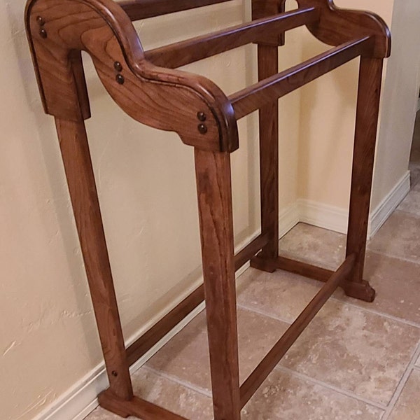 Oak Quilt Rack, Golden Oak Stain, 29 Colors Available - Etsy