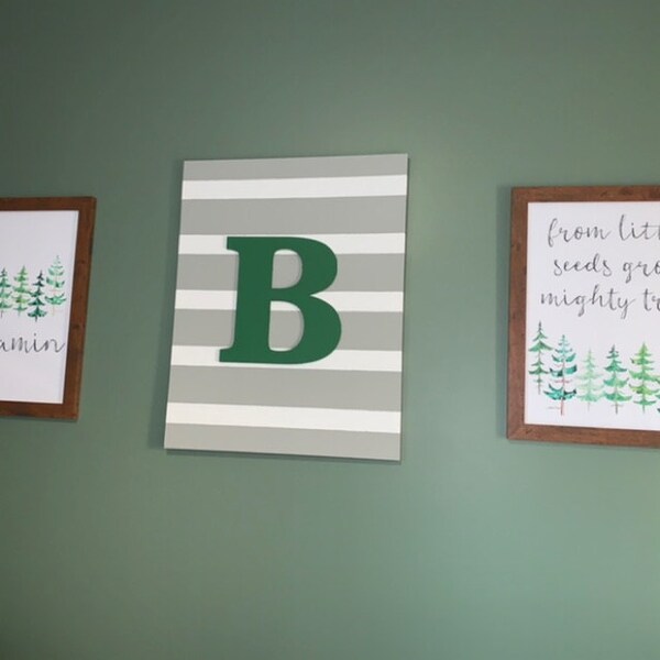 DIGITAL FILE - Personalized Nursery Baby Name Sign. Tree Nursery Decor ...