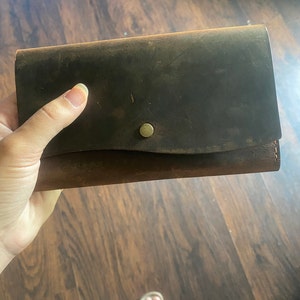 Personalized Womens Wallet Distressed Leather Wallet for - Etsy