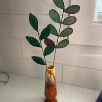 Orange Tree Stained Glass Window Corner Decororange Tree - Etsy Australia