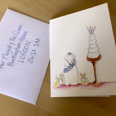 Christmas Cake Card Handmade Christmas Greetings Card Christmas Artisan ...