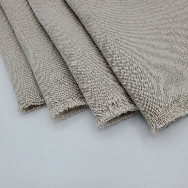 Natural Linen Fabric, Linen Fabric by the Yard, Pure Linen Fabric Sold ...