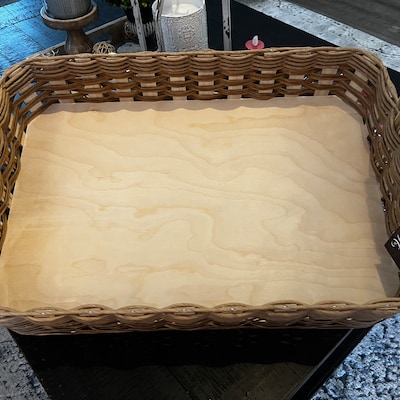 Handmade Large and Small Tray Basket - Etsy