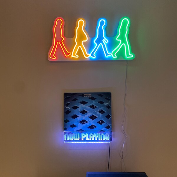 Bat Led Sign - Led Wall Decor - Handmade Custom Led Sign - Bat Wall ...