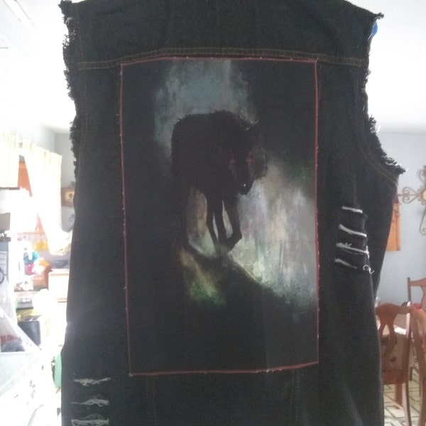 Wolf Back Patch, Wolf, Back Patch, Patch, Patches, Wolf Patch, Black Wolf, Lone Wolf, Wolves ...