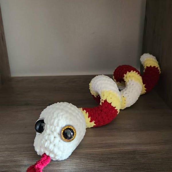 No-sew Crochet Snake Pattern - Easy Beginner-friendly PDF Crochetgrove ...