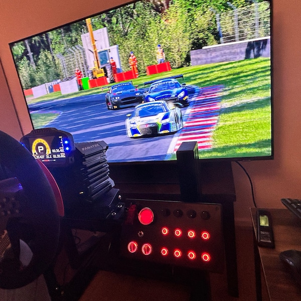 Sim Racing Dashboard Touchscreen Display Leds RPM Simhub, PSR GT 5.0 ...