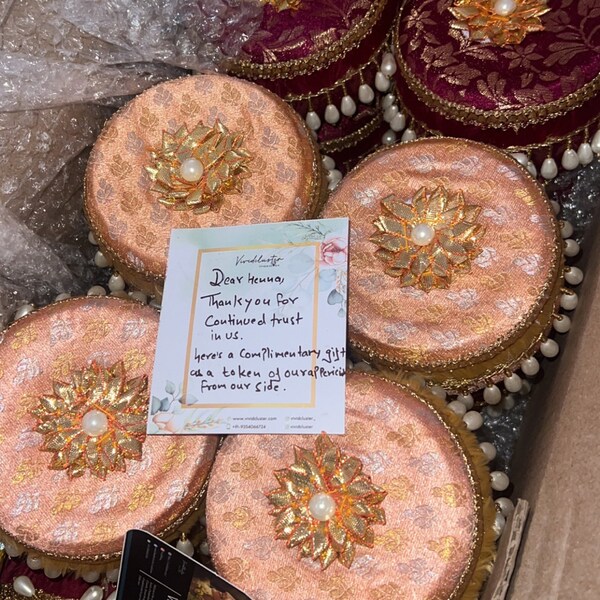 Wedding Sweet-bhaji Boxes/indian Wedding Tiffins Handmade Laddu ...