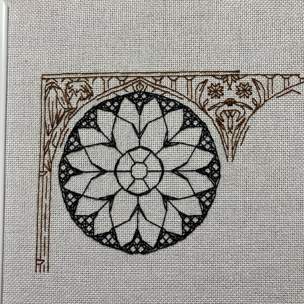 Temperature Stitch - Gothic Cathedral With Stained Windows - Modern ...