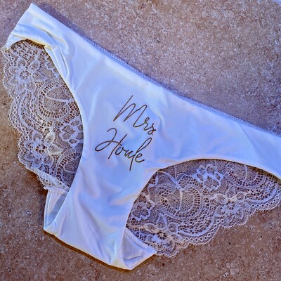 Lace Underwear, Womens Lace Underwear, Bride Underwear, New Mrs ...