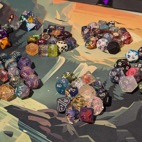 Mystery Bulk Random Dice Scoop | Mixed Dnd Polyhedral Scoop of Dice ...