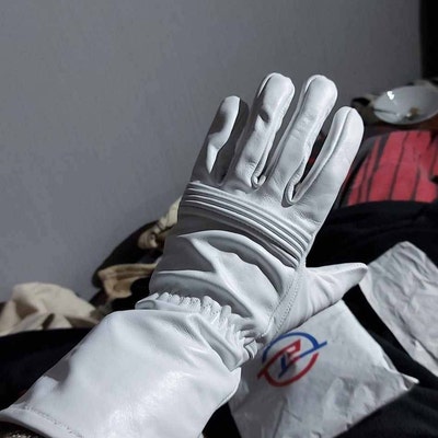 Leather Gloves for Power Rangers Kamen Rider Cosplay/long Gauntlet/top ...