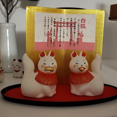 Full Face Fox Mask Kitsune Kitsune Hand Made Painted From - Etsy