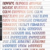 Alpaca Hand Lettering Practice Worksheets for Small & Large Brush Pens ...