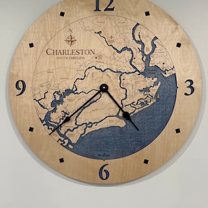 Outer Banks Nautical 3D Wood Map Wall Art, Coastal Décor Carved Wood ...
