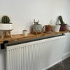 Hand Crafted Rustic Reclaimed Solid Pine Timber Radiator Shelf With ...