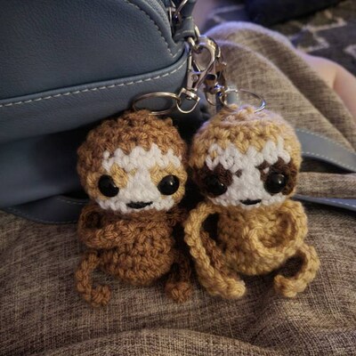 Crochet PATTERN Sloth Keychain Amigurumi Tutorial PDF in - Etsy