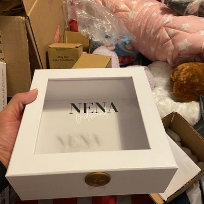 Personalized Empty Gift Boxes for Bridesmaid Proposal , Custom Bridal ...