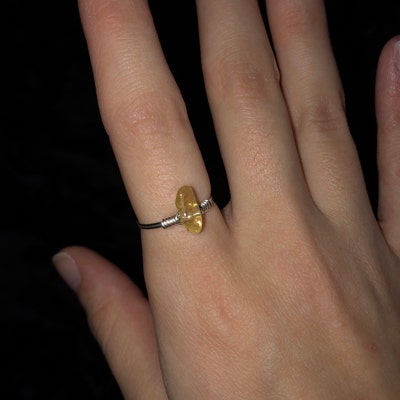 Buy 2 Get 1 Free Raw Gemstone Ring Dainty Ring Stacking Ring Raw ...