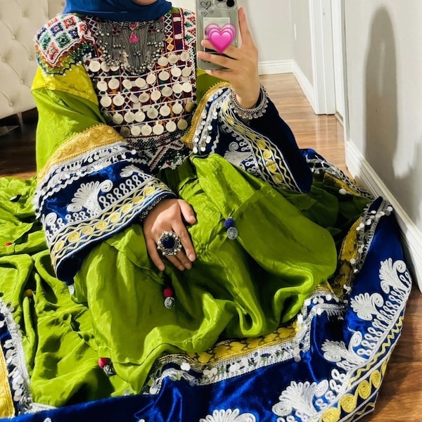 Afghan Cloth for Women Afghan Treditional Handmade Afghan Kuchi Dress ...