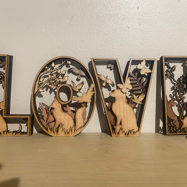 LETTERS Laser Cut Files DXF Alphabet SVG File for Glowforge, Laser Cut ...