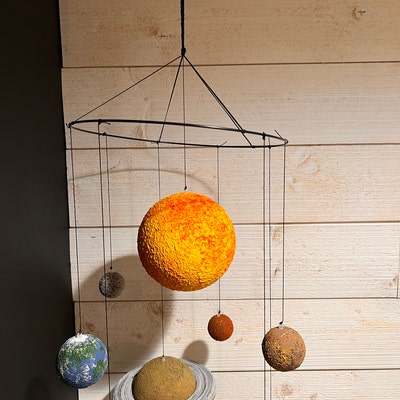 Solar System Model Set, Hanging Planets With Hooks and Strings, Sun ...
