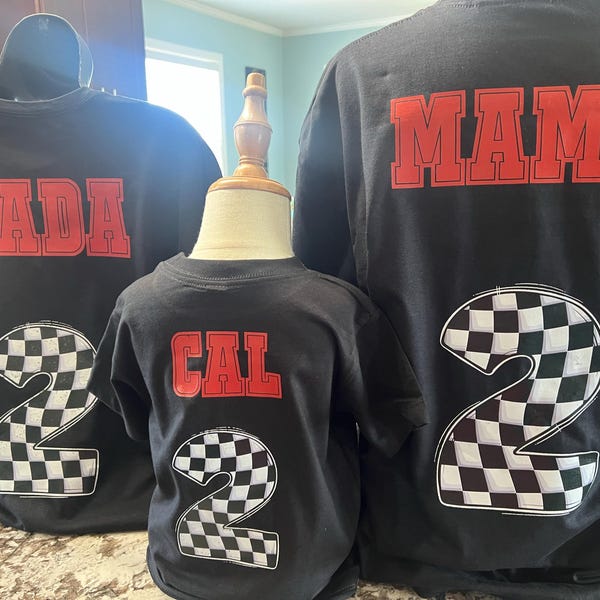 Checkered Flag Number 3 Birthday PNG, 3rd Birthday Race Car PNG, Racing ...