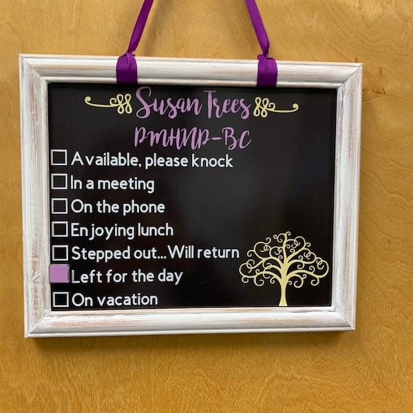 Office Door Sign,stepped Out Sign,we Will Be Back,office Closed Sign ...