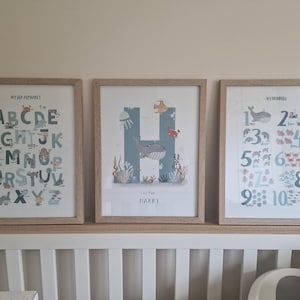 Sea Animals Alphabet Print, Under the Ocean Print, Sea Nursery, Ocean ...