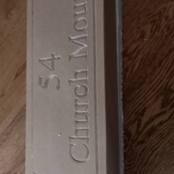 Deeply Engraved Stone House Sign 340 X 160 X 50mm - Etsy UK