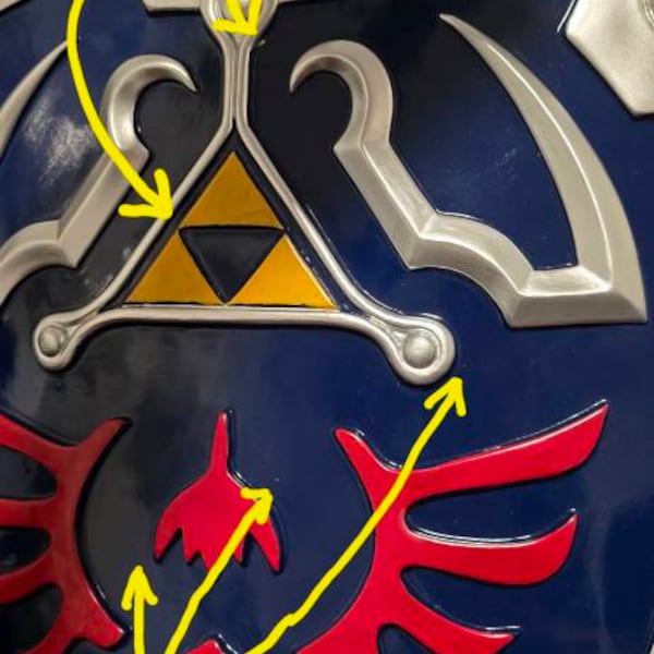 Full Size Link Hylian Zelda Shield With Grip & Handle - Etsy