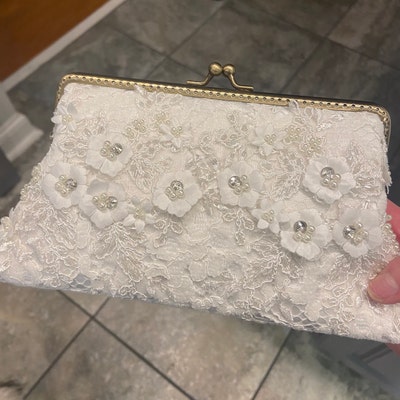 Lace Ivory Bridal Clutch / Vintage Inspired / Elegant Wedding Clutch ...