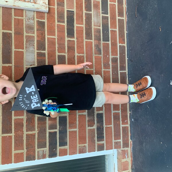 First Day of School Pennant 30 Printable Flags Sign Prop Pre-k ...