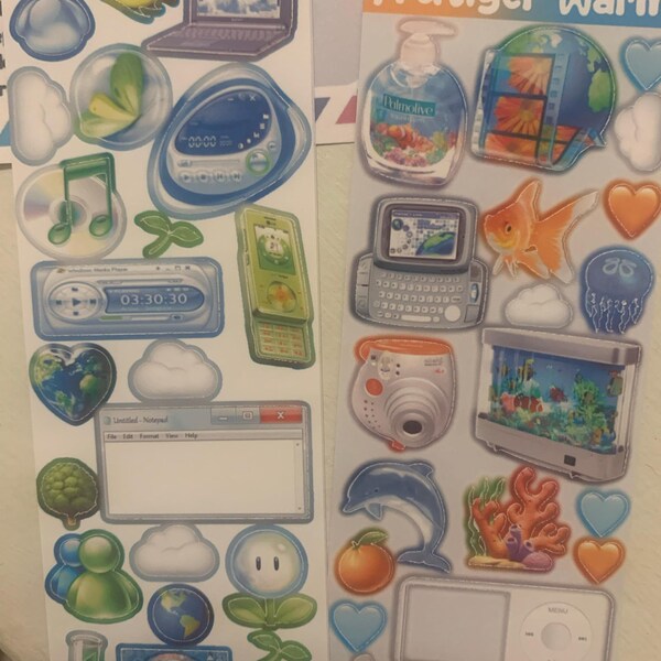 Frutiger Aero Matte Vinyl Sticker Sheet: Orange Warm Deco - Etsy