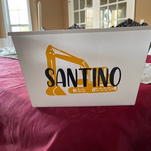 Name and Initial Sand Bucket for Kids Sand Pail With Name - Etsy