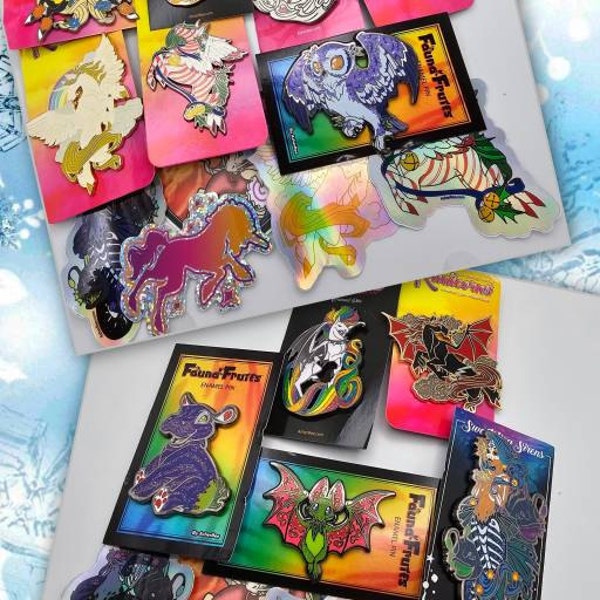 GRADE B Wicked Unicorn B Rainbow Metal Anodized Enamel Pin - Etsy