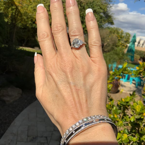 6 Carat IGI CERTIFIED F Color VS1 Clarity Round Cut Lab Grown Diamond ...