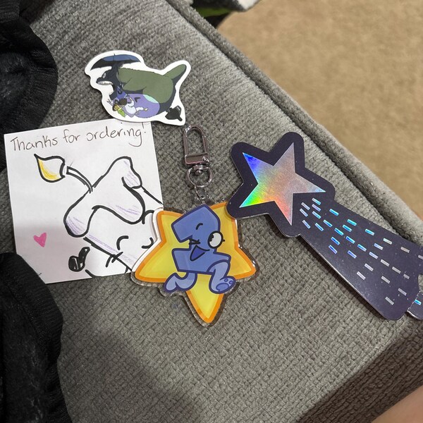 TPOT BFDI One Keychain - Etsy