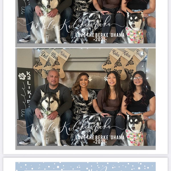 Mele Kalikimaka Christmas Card Template | Photo Christmas Cards ...