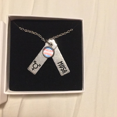 Personalised Transgender Pendant Necklace, Transgender Pride, LGBT ...