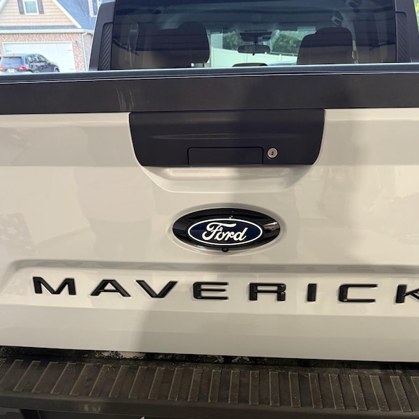 Matte Black Fits 2022-2026 Ford Maverick Tailgate Letters ABS Plastic ...
