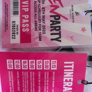 Personalised Disco Music Party Style VIP Pass & Lanyard | Etsy UK