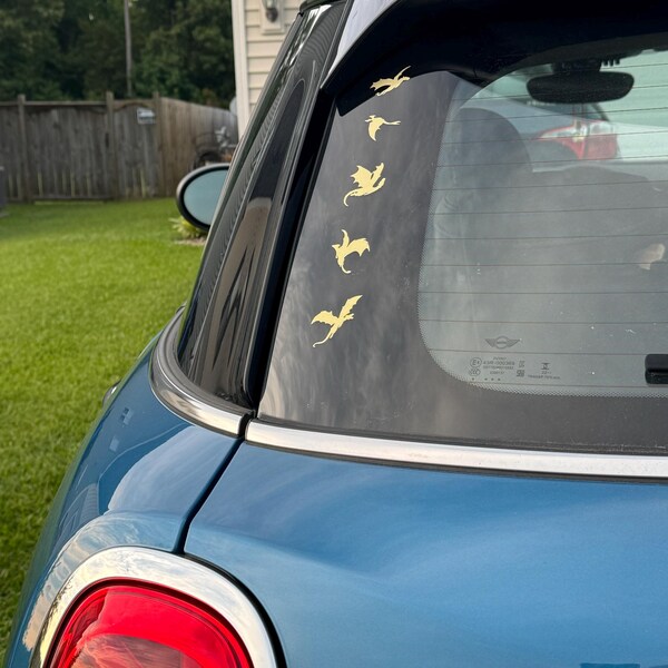 Car Decal, Andarna, Fourth Wing, Tairn, Thingy Thingz, Custom, Bookish ...