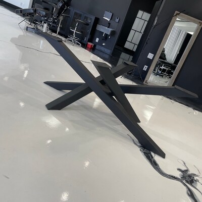 Abstract Style Metal Table Base Any Size/color - Etsy