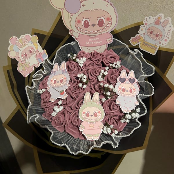 Pack 12 Labubu Happy Birthday Collection Digital Download, Original ...