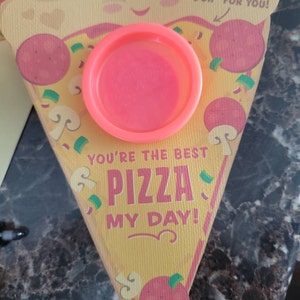 Pizza Play Dough Valentine Printable, Non-candy Valentine, Printable ...