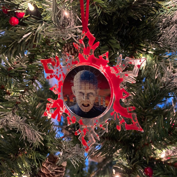 Horror Christmas Snowflake Ornament - Hellraiser - Pinhead - Cenobites ...