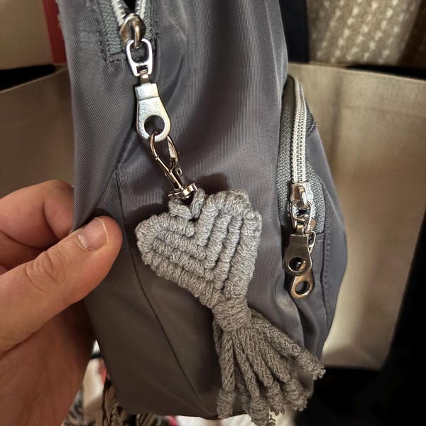 Handmade Macrame Keyring / Twist Keyring / Keychain / Bag Accessories ...