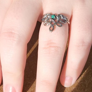 Branch Ring in Silver Twisted Branch Engagement Ring Small - Etsy