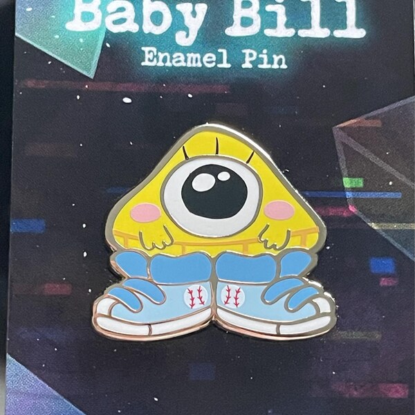 Baby Bill Cipher Gravity Falls Hard Enamel Pin - 1.25" - Etsy